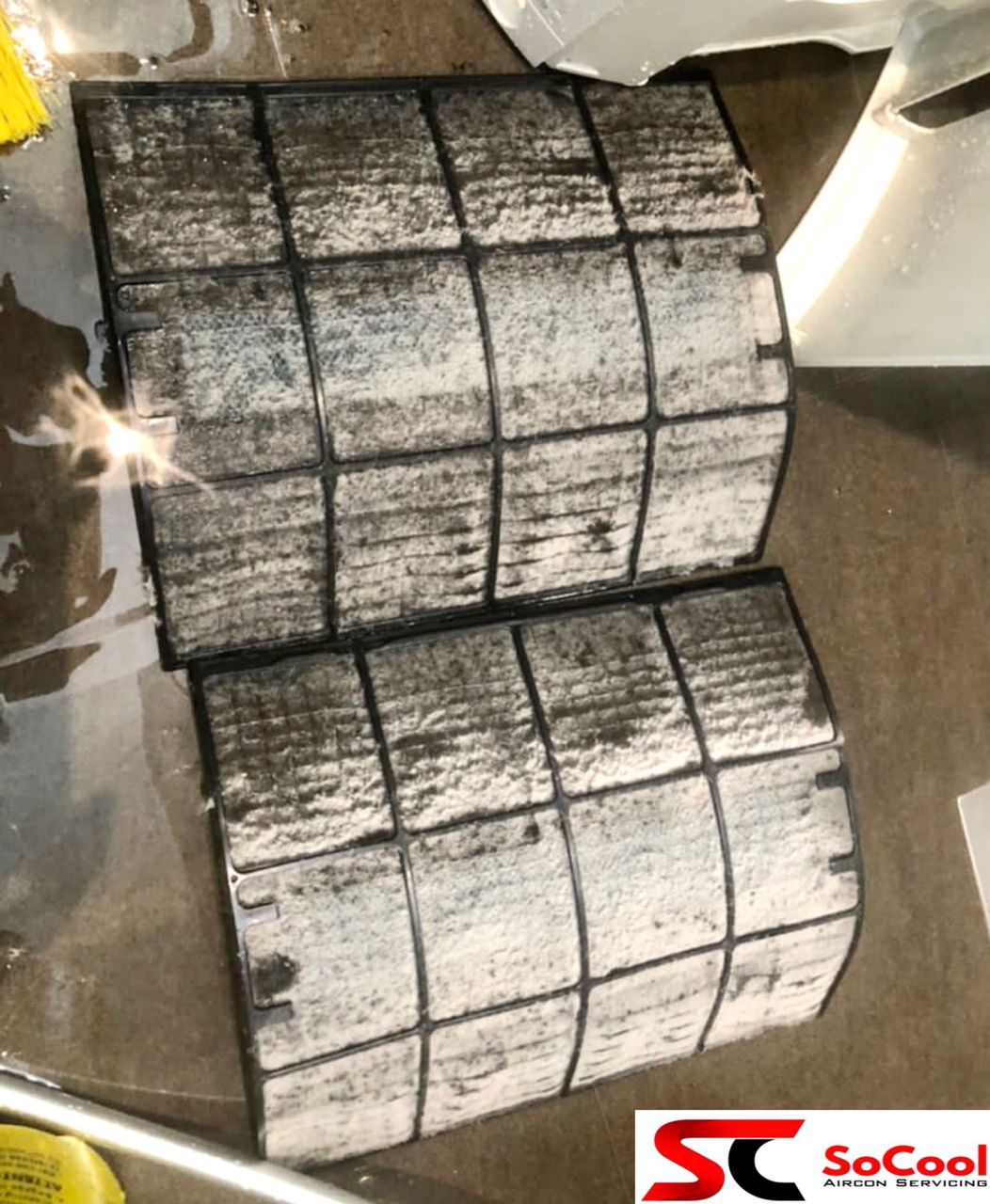 Chemical service aircon filter | SoCool Pte Ltd